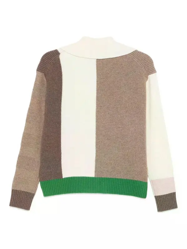 Paul Smith Patchwork Wool Cardigan - Neutrals