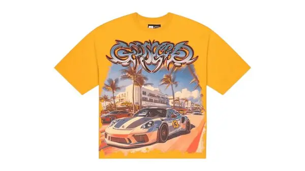 GODSPEED Car Meet Miami T-shirt - Yellow