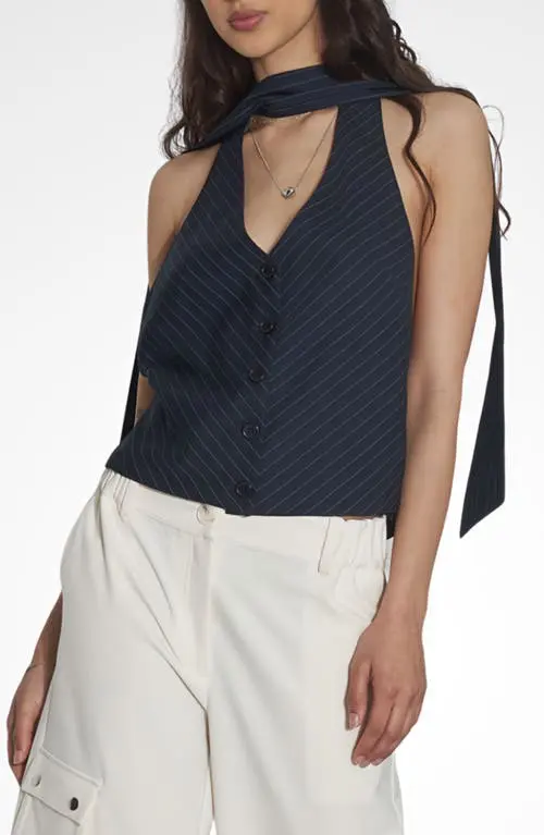 FIND ME NOW Chad Tie Neck Halter Top