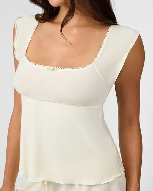 WeWoreWhat Square Neck Babydoll Sleep Top