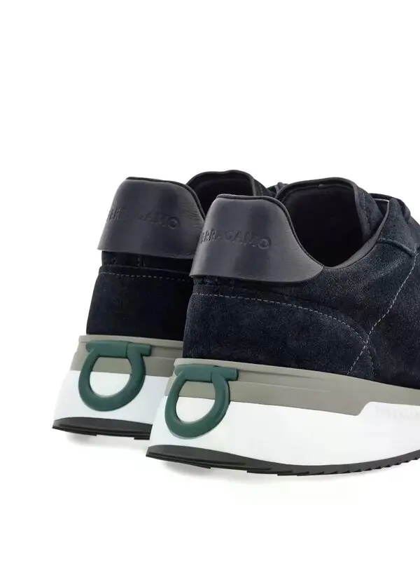 FERRAGAMO Suede Low-cut Sneakers - Blue