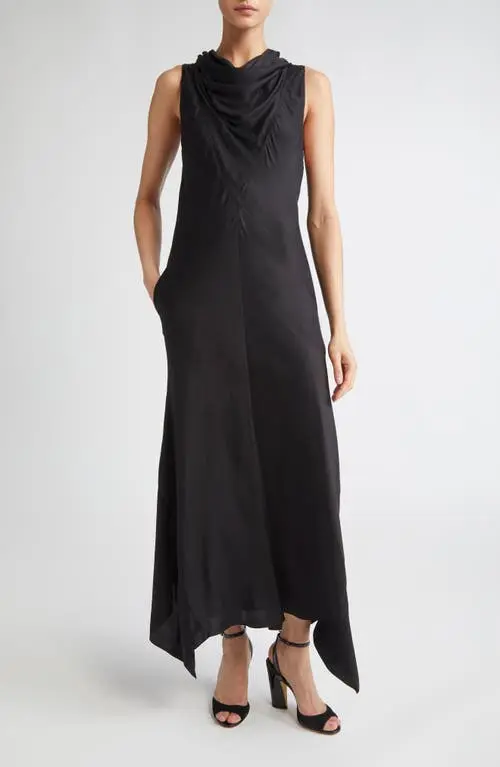 Brandon Maxwell The Fallon Cowl Neck A-line Dress