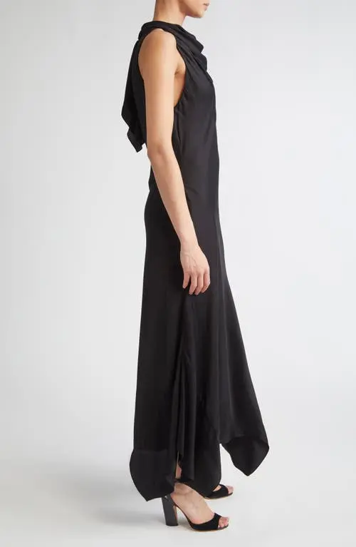 Brandon Maxwell The Fallon Cowl Neck A-line Dress