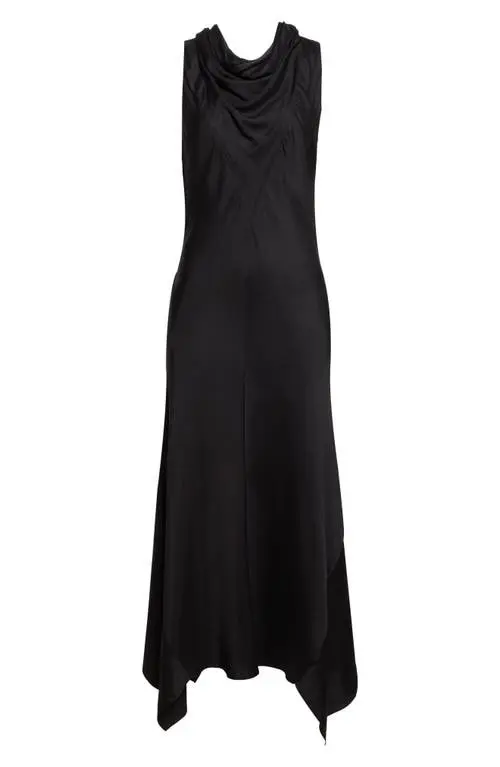 Brandon Maxwell The Fallon Cowl Neck A-line Dress