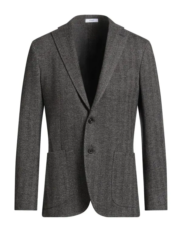 Boglioli Blazer Charcoal Size Cotton, Virgin Wool