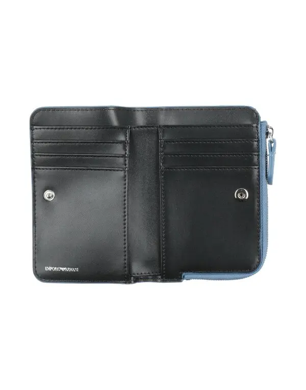Emporio Armani Wallet Leather - Blue
