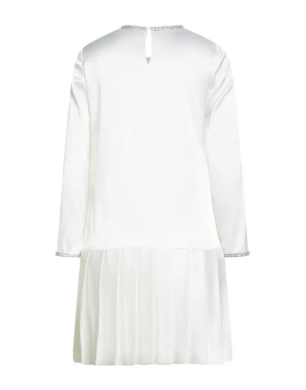 Sandro Mini Pleated Satin Dress