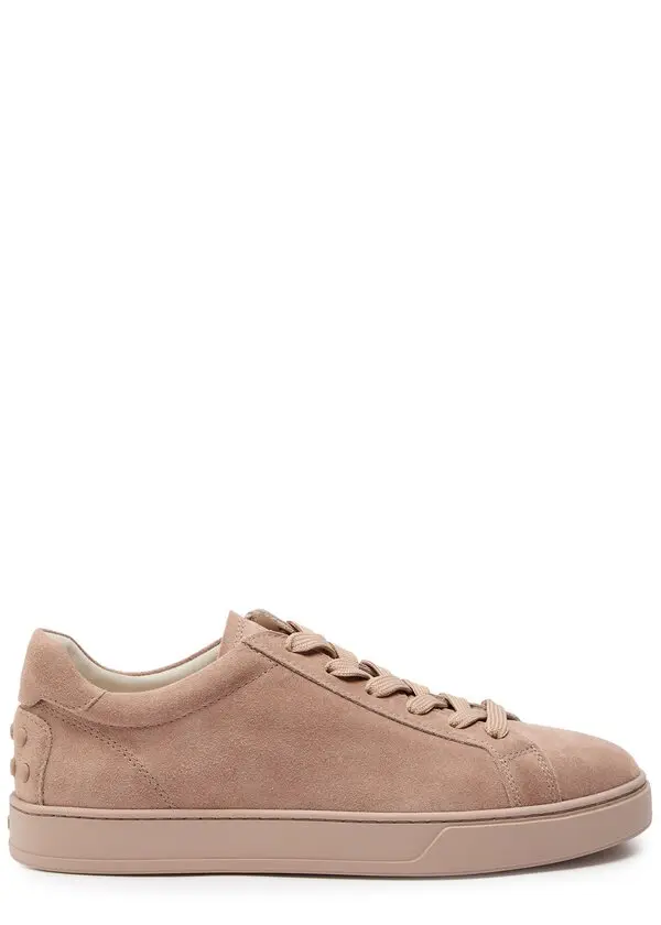 TOD'S Panelled Suede Sneakers - Light Pink