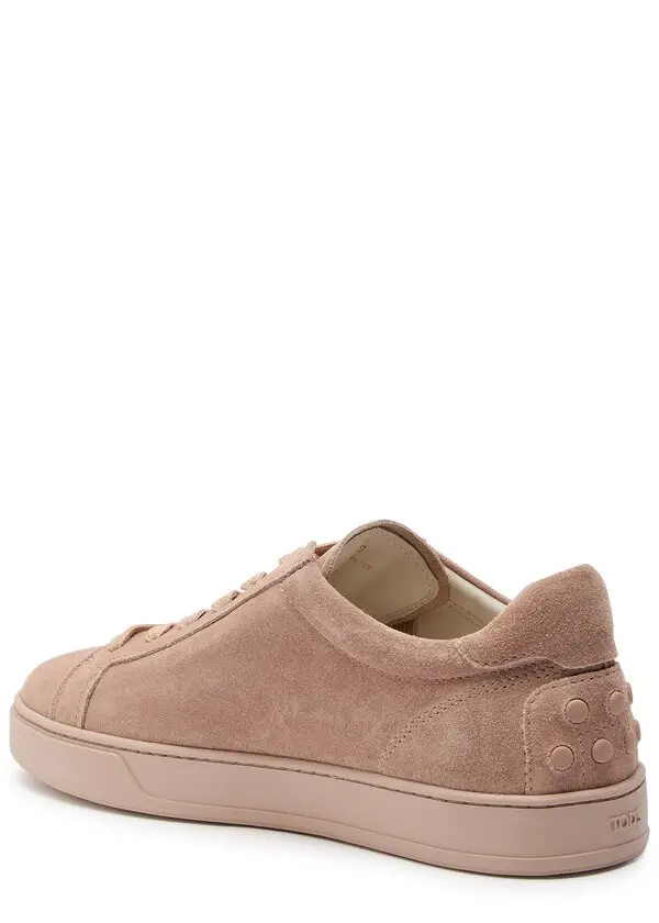 TOD'S Panelled Suede Sneakers - Light Pink