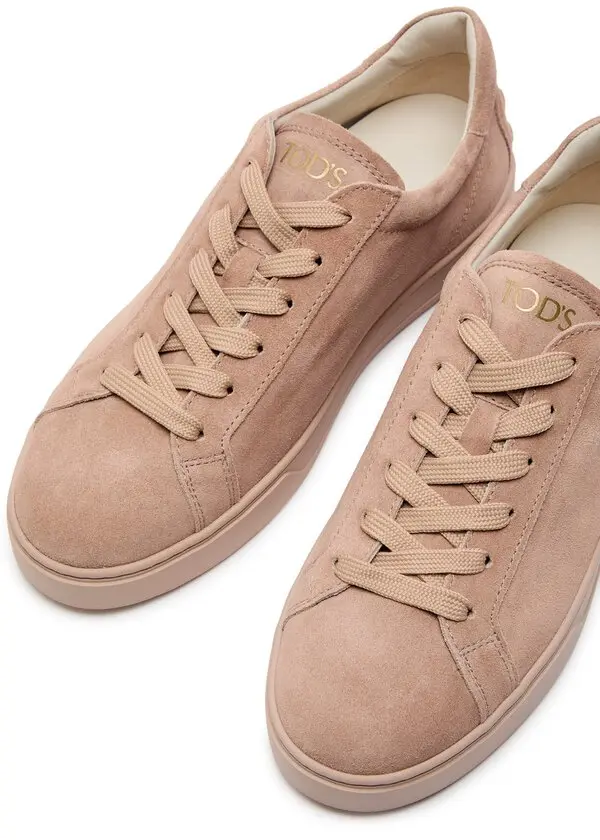 TOD'S Panelled Suede Sneakers - Light Pink