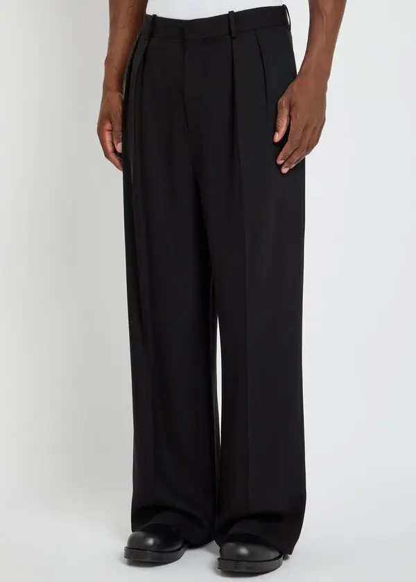 Loewe Logo-embroidered Woven Trousers