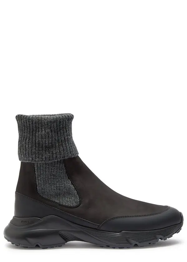 TOD'S Sport Run Nubuck Ankle Boots