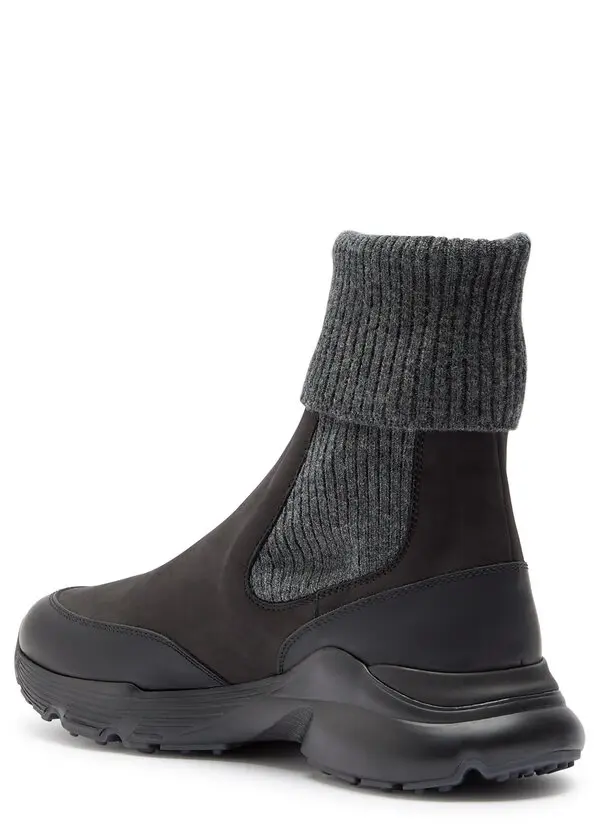 TOD'S Sport Run Nubuck Ankle Boots