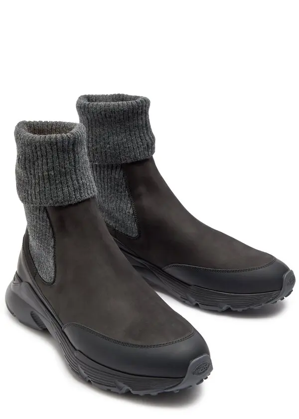 TOD'S Sport Run Nubuck Ankle Boots