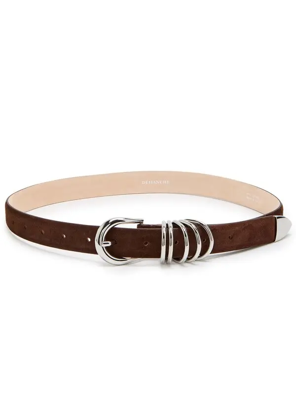 DEHANCHE Hollyhock Suede Belt - Brown