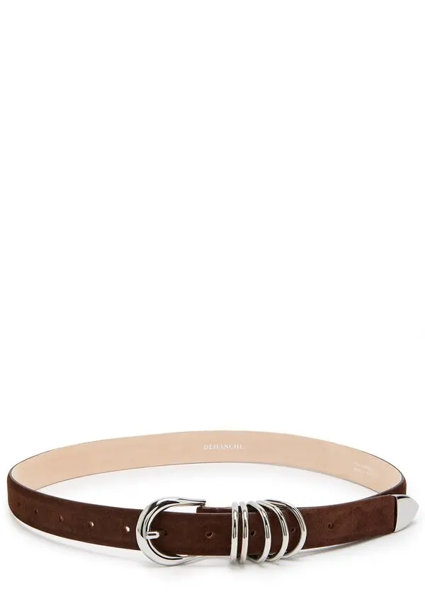 DEHANCHE Hollyhock Suede Belt - Brown