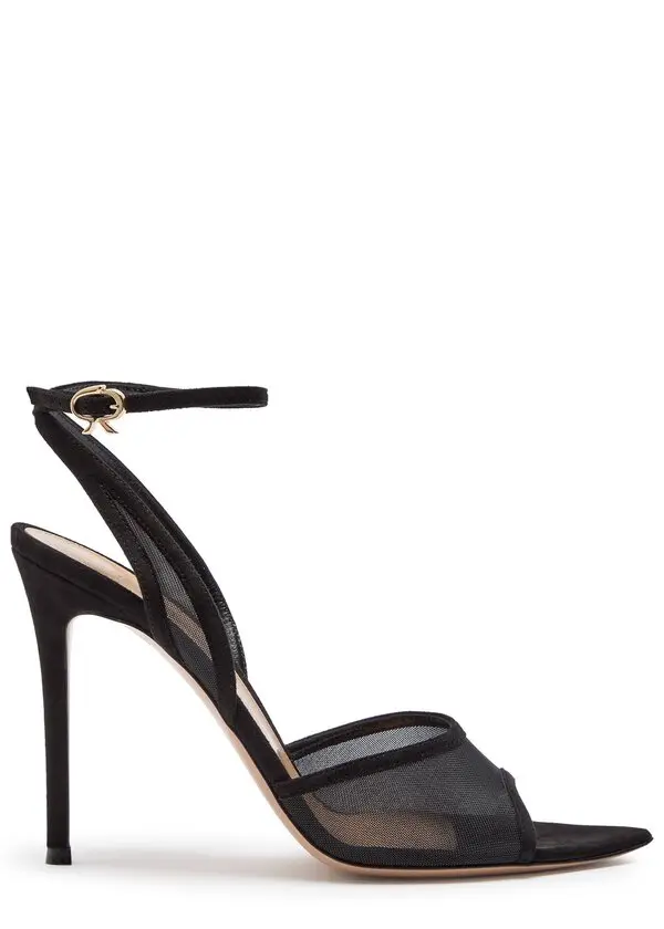 GIANVITO ROSSI Dorotea 120 Mesh Sandals