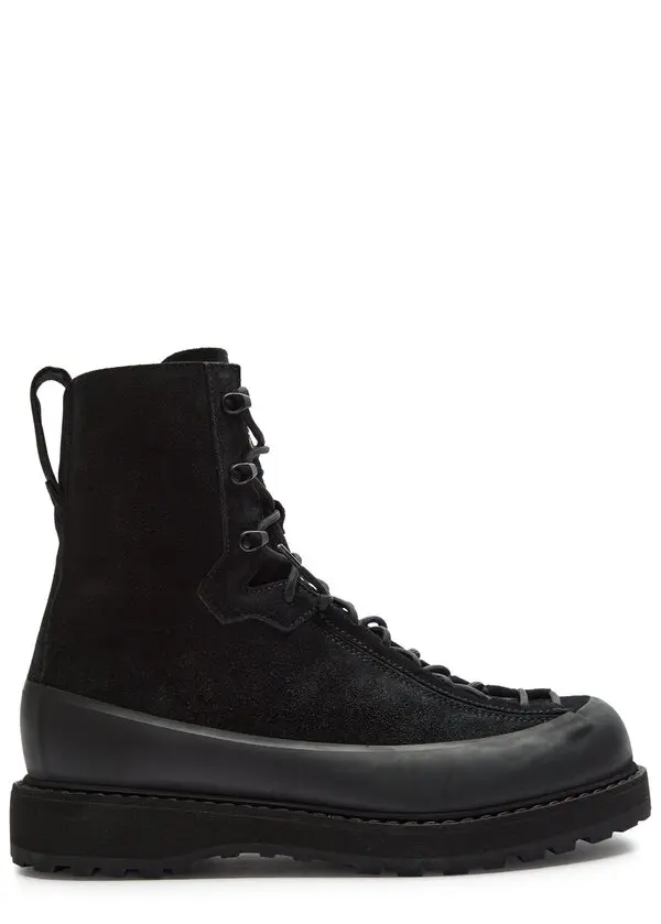 Stone Island Suede Hiking Boots - Black