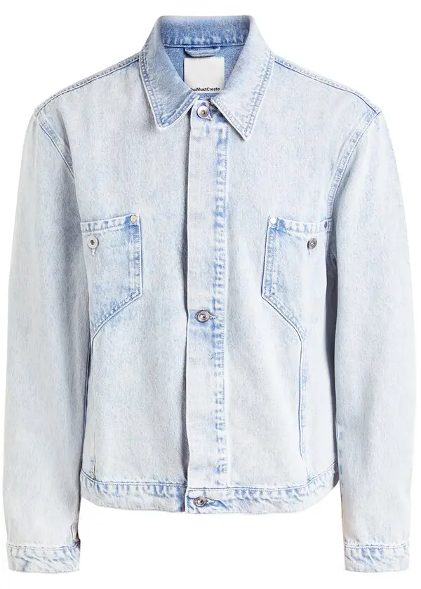 You Must Create Loft Panelled Denim Jacket - Indigo