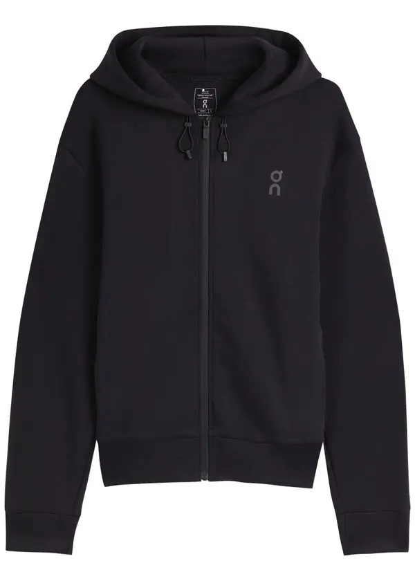 On Focus Tech Hooded Cotton-blend Sweatshirt