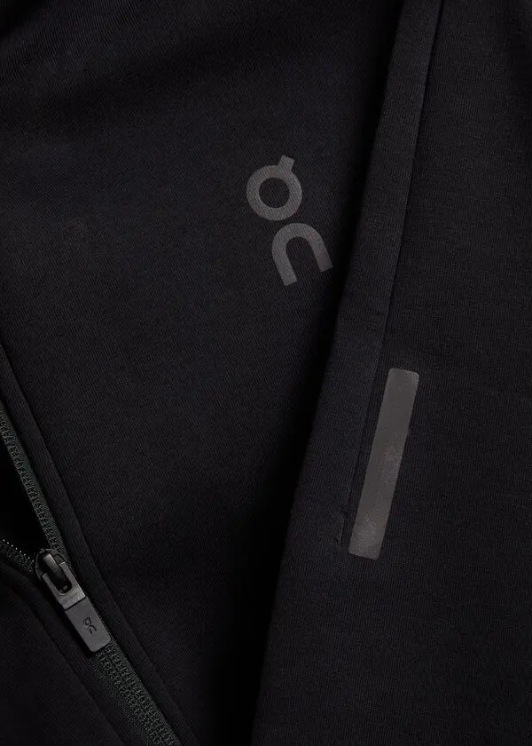 On Focus Tech Hooded Cotton-blend Sweatshirt