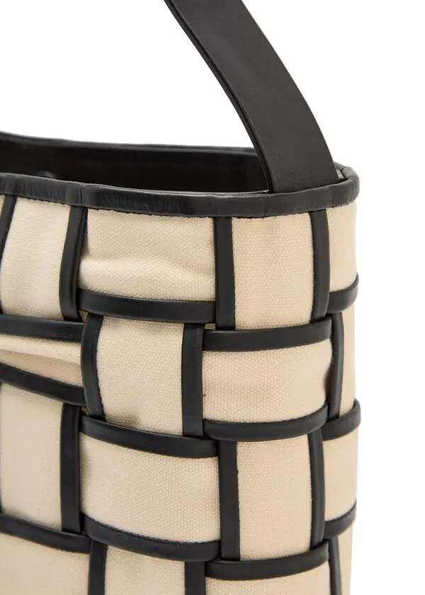 ST. AGNI Woven Mini Canvas Tote