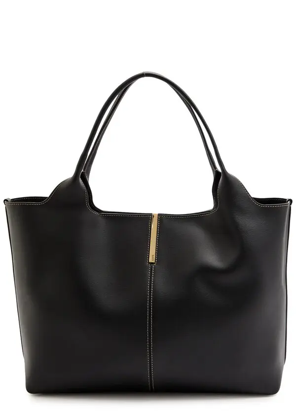 TOD'S Leather Tote Bag - Black