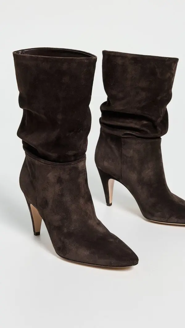 GIANVITO ROSSI Elise Camoscio Stivale Boots - Moka