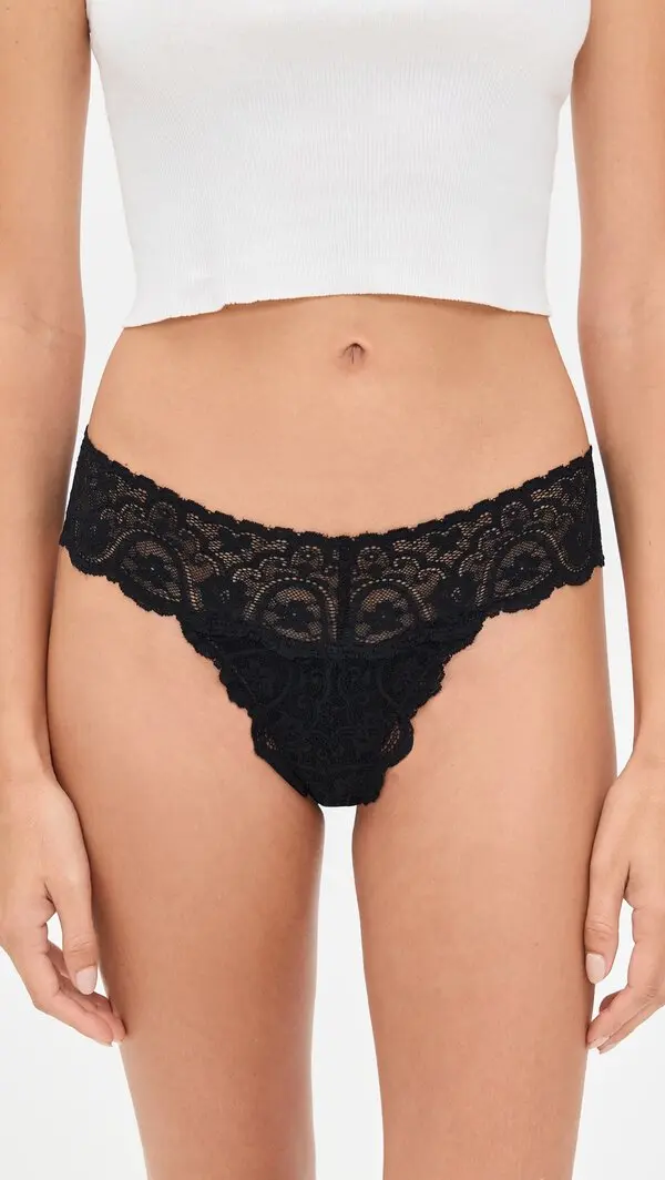 Commando Tulip Tanga - Black