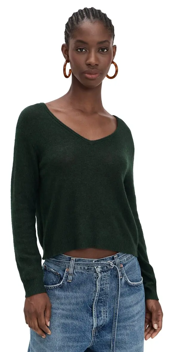 American Vintage V-neck Long Sleeve Sweater