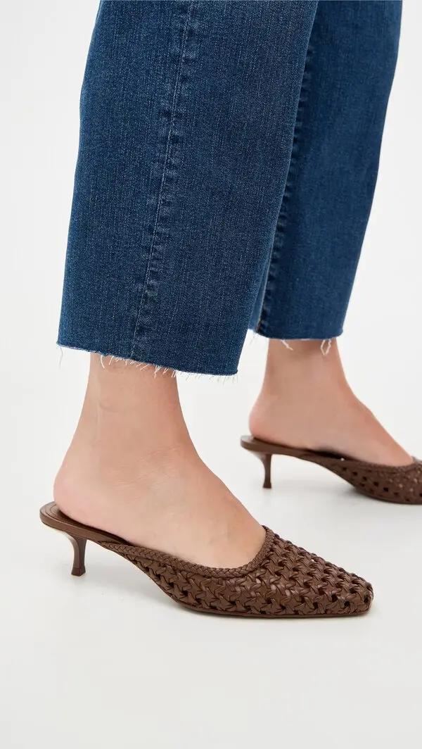 Larroude Amal Macrame Heels