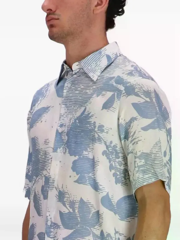 Armani Exchange Floral-print Shirt
