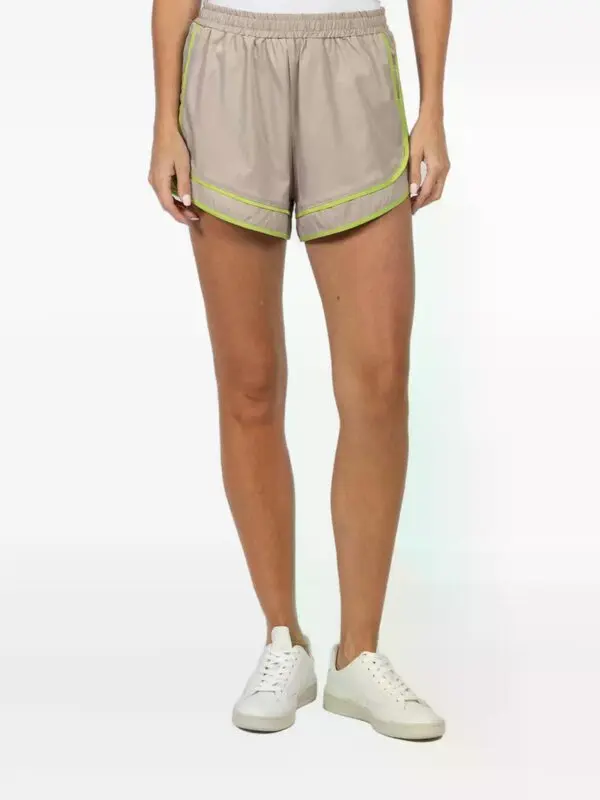FREEDÉR Contrast-piping Cotton Shorts