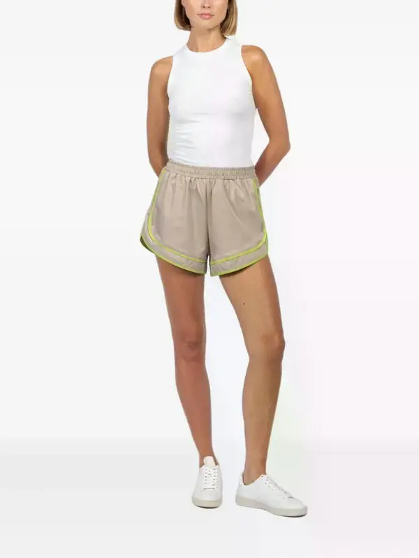 FREEDÉR Contrast-piping Cotton Shorts