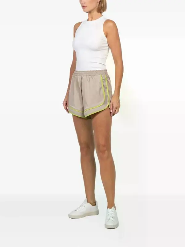 FREEDÉR Contrast-piping Cotton Shorts