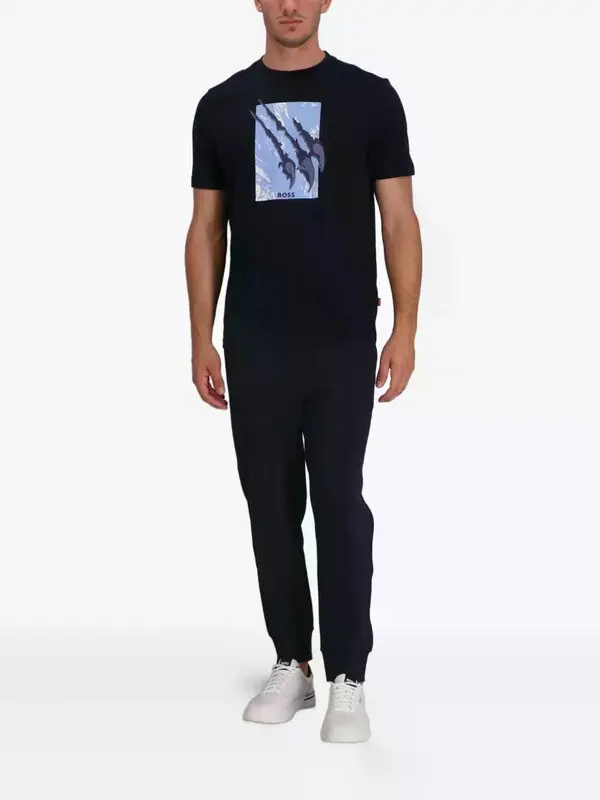 BOSS Graphic-print Crew-neck T-shirt