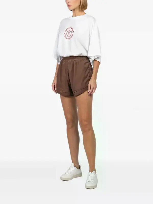 FREEDÉR Layered Elastic-waist Track Shorts