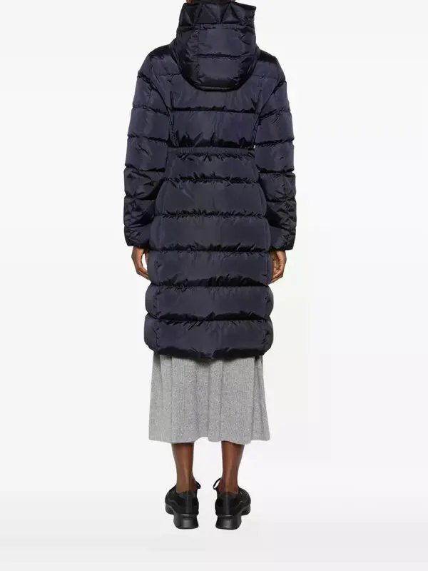 Moncler Avocette Hooded Quilted Coat - Blue