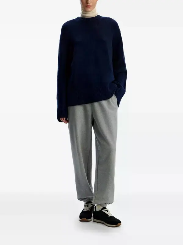 12 STOREEZ Crew Neck Merino Wool Sweater - Blue