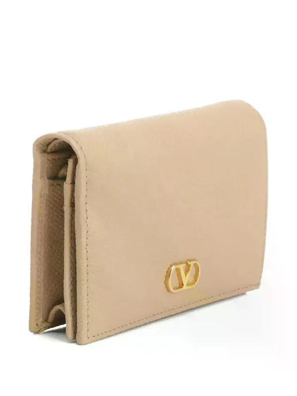Valentino Garavani Vlogo Signature Leather Wallet