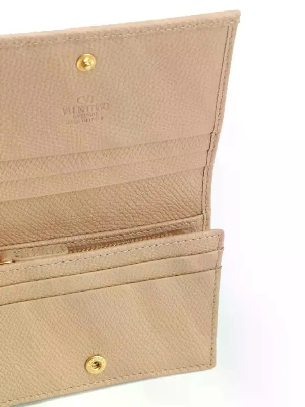 Valentino Garavani Vlogo Signature Leather Wallet