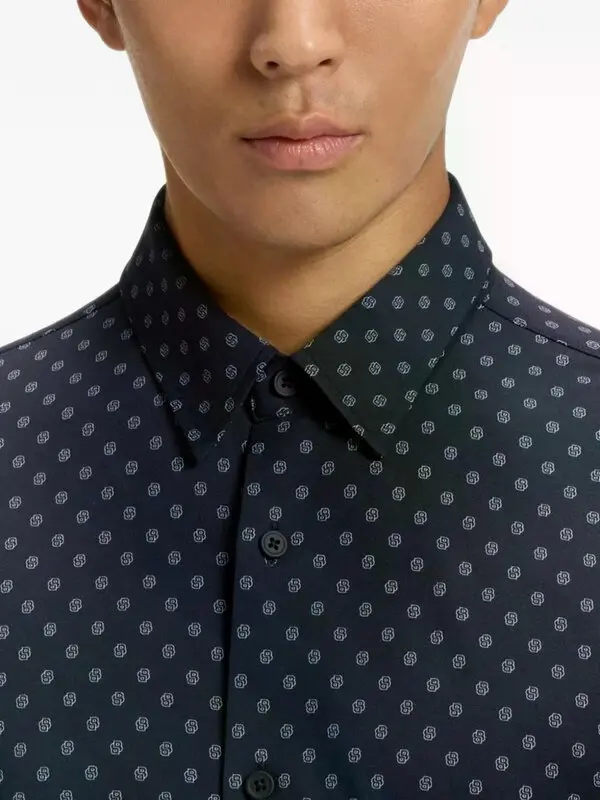 BOSS Patterned Long-sleeved Shirt