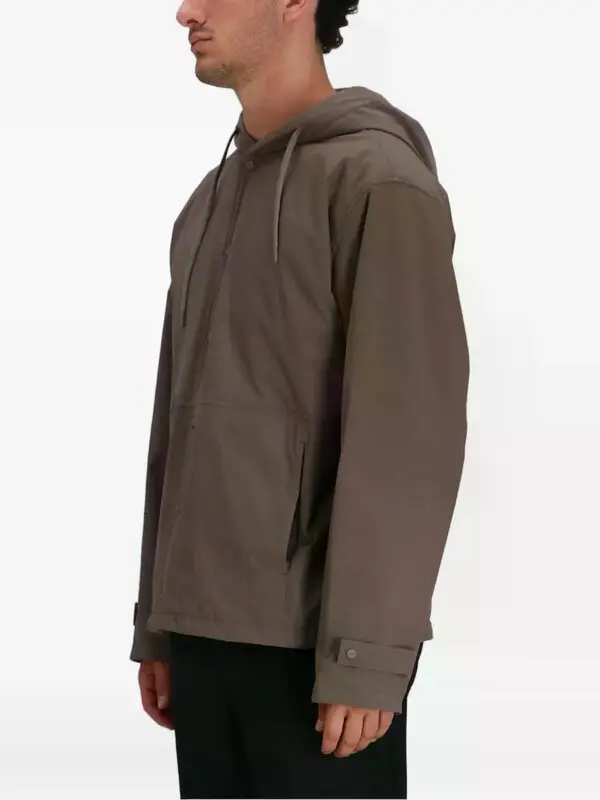 Herno Hooded Button-fastening Jacket