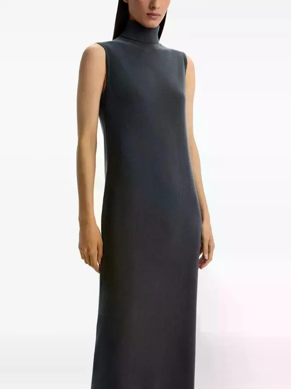 12 STOREEZ Sleeveless Turtleneck Midi Dress - Black