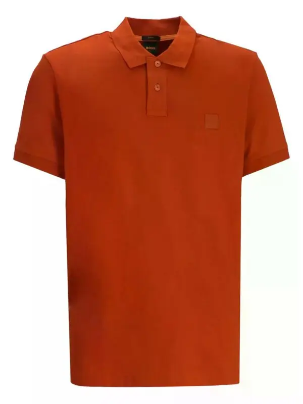 BOSS Short-sleeve Logo Polo Shirt - Orange
