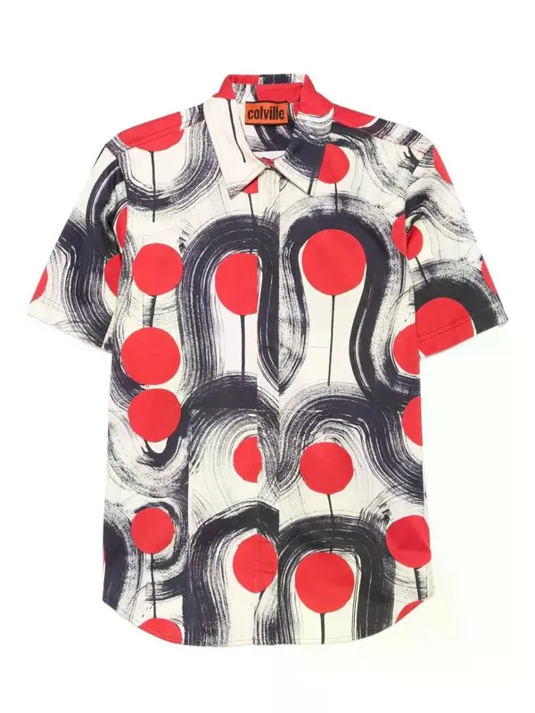 Colville Abstract-print Short-sleeve Shirt