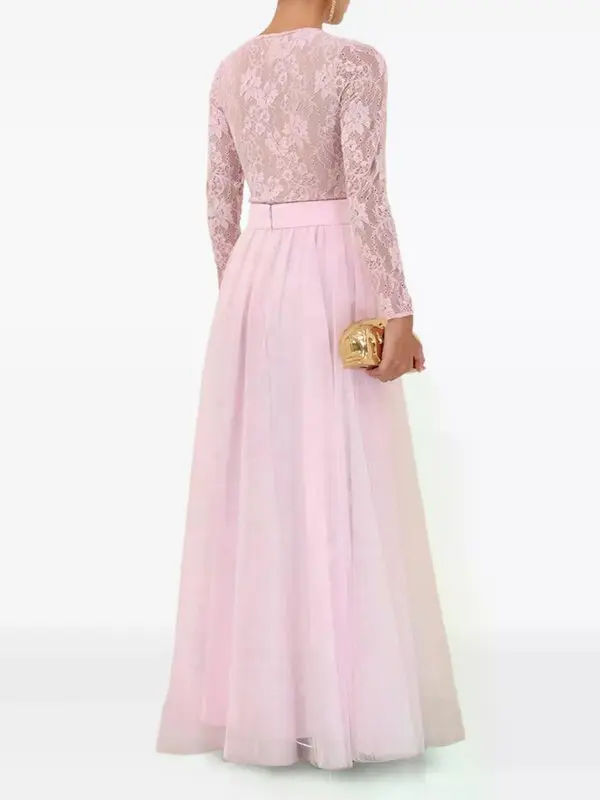 Zimmermann Tulle Pleated Maxi Skirt