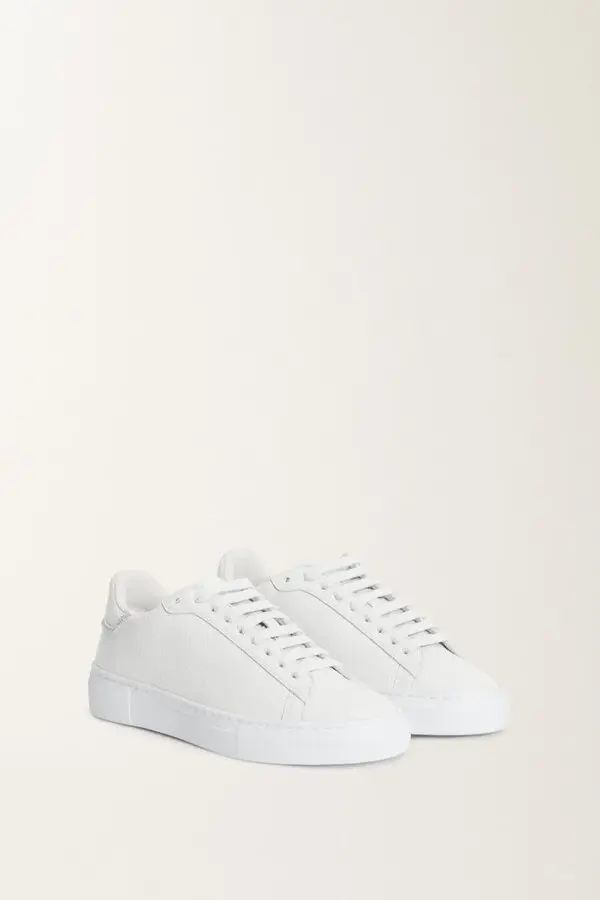 Fabiana Filippi Real Leather Sneakers In White - 33% Off