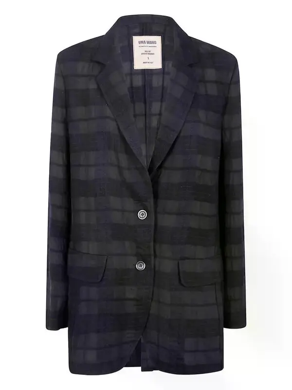 UMA WANG Checked Wool Blazer