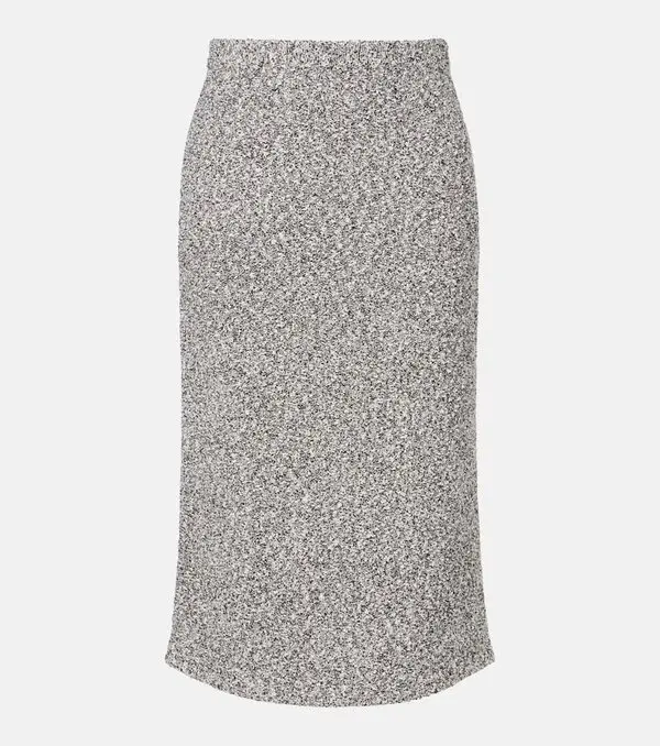 Tory Burch Tweed Pencil Skirt - Grey